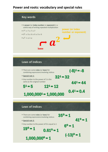 KS4 Maths: Laws of indices lesson | Teaching Resources