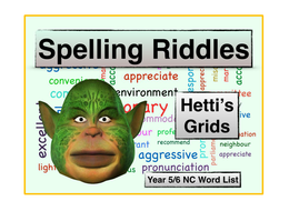 Spelling Riddles - Using The Year 5/6 Word List | Teaching Resources