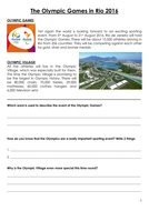Olympic Games / Paralympic Games Rio 2016 - Comprehension (11 pages ...