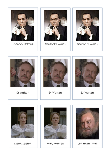 Sign of Four Snap/Matching game | Teaching Resources