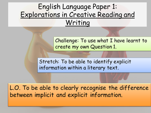 English Language Paper 1: Explorations in Creative Reading and Writing ...