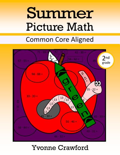 Summer Review Color by Number (2nd Grade) Color by Addition and ...