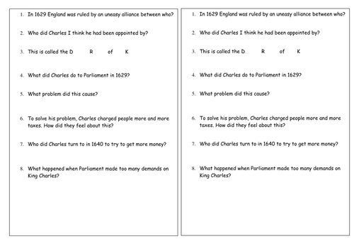 English Civil War | Teaching Resources