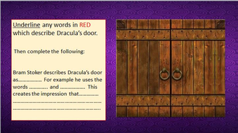 Dracula Extract Lesson | Teaching Resources