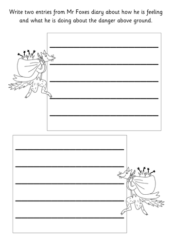 Fantastic Mr Fox teaching pack- worksheets, activities, display ...