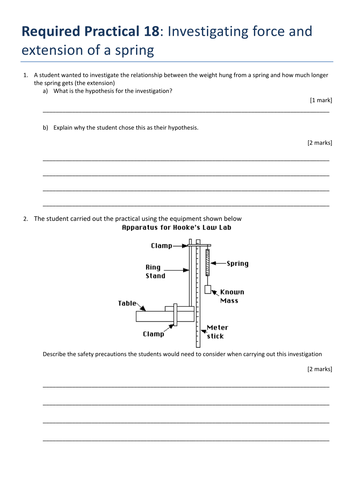Assessments for AQA Trilogy required practicals 14, 17, 18, 19, 20, 21 ...