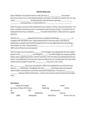 AQA GCSE German Navy Laws by will564752 - Teaching Resources - TES