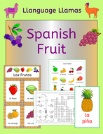 Spanish Fruit Vocabulary - Las Frutas - games, activities, puzzles ...