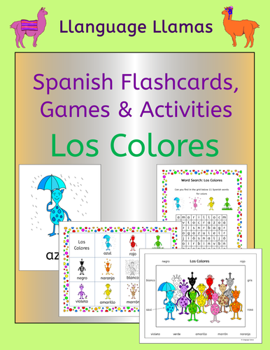 Spanish Topic Sets Bundle - clothing, beach, pets, colors, body, fruit ...