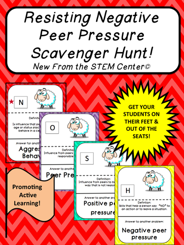 Mental and Emotional Health: Scavenger Hunt | Teaching Resources