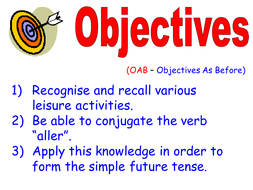 Aller + infinitive (simple future) | Teaching Resources