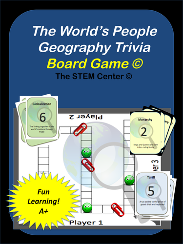 Geography: Trivia Board Game! | Teaching Resources