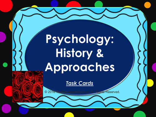 Introductory Psycholoy: Task Cards | Teaching Resources