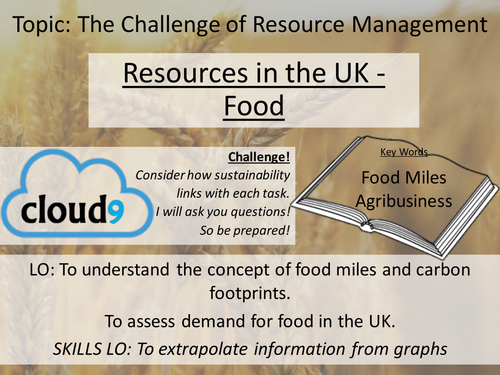 GCSE Geography Resource Management | Teaching Resources