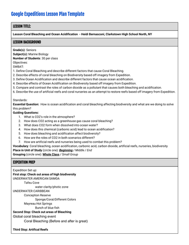 Coral Bleaching and Ocean Acidification #GoogleExpedition 12th Grade ...