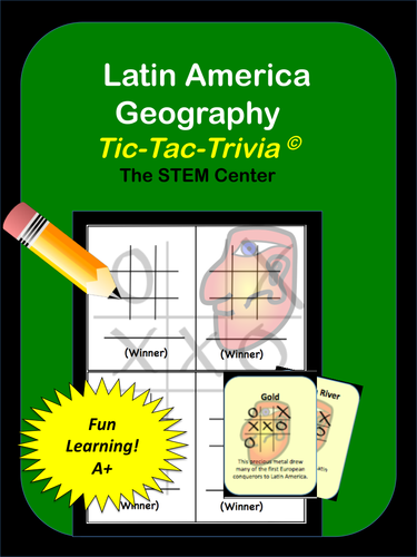 Latin America - Geography Tic-Tac-Trivia Game! | Teaching Resources