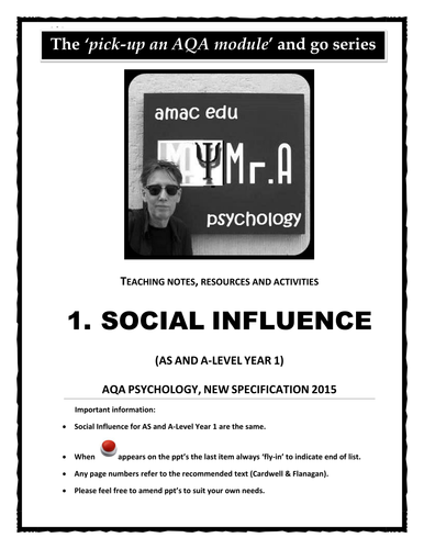 AQA Social Influence Module (A-Level Psychology: Year 1 & AS)... Just ...