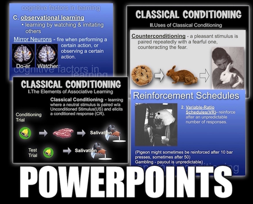 Psychology: Learning Unit: PowerPoint, Worksheets, Plans+Test Video ...