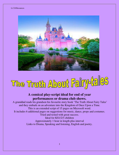 'The Truth About Fairy Tales' comedy playscript | Teaching Resources
