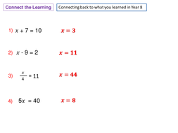 Solving two step, three step linear equations and equations with ...