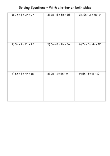 Solving two step, three step linear equations and equations with ...