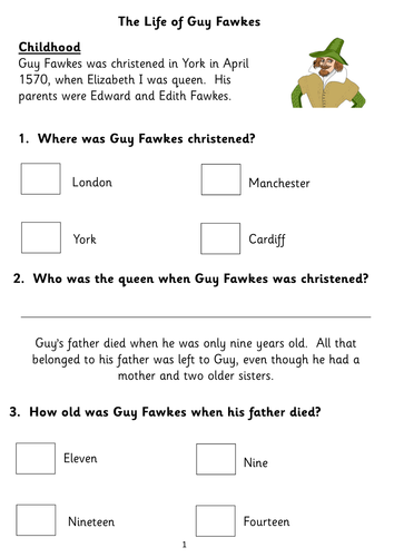 Five Fiction and Non Fiction Reading Comprehension Booklets for KS1 ...