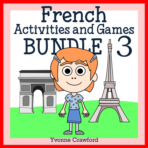 French for Kids 3 - Bundle of 5 French booklets - wks, games and more ...