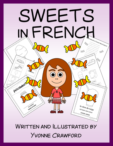 French Sweets Vocabulary Sheets, Worksheets, Matching Game | Teaching ...