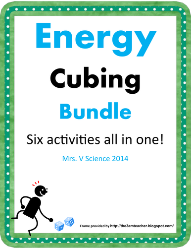 Energy Cubing Bundle-Differentiated Energy Lesson | Teaching Resources
