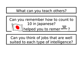 The Human Brain and Multiple Intelligences Display (IPC 'Brainwave ...