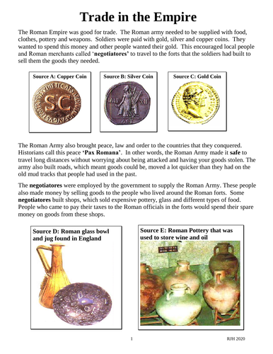 Trade in the Roman Empire | Teaching Resources