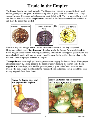 Trade in the Roman Empire | Teaching Resources