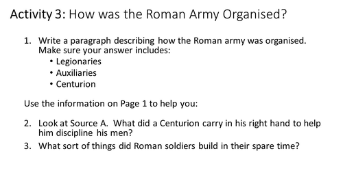 Roman Army | Teaching Resources