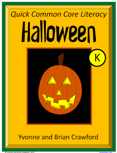 Halloween No Prep Common Core Literacy (kindergarten) | Teaching Resources