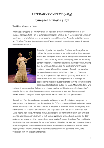 A Streetcar Named Desire Literary Context (AO3) for Edexcel A-Level ...
