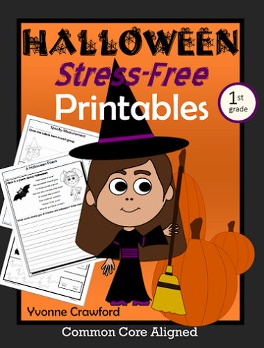 Halloween NO PREP Printables - First Grade Common Core Math and ...