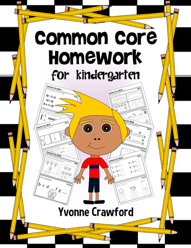 Homework for Kindergarten Common Core | Teaching Resources
