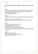 Comprehension Questions on Street Child by Berlie Doherty | Teaching ...