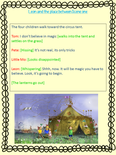 Leon and the Place Between by Charleei - Teaching Resources - TES