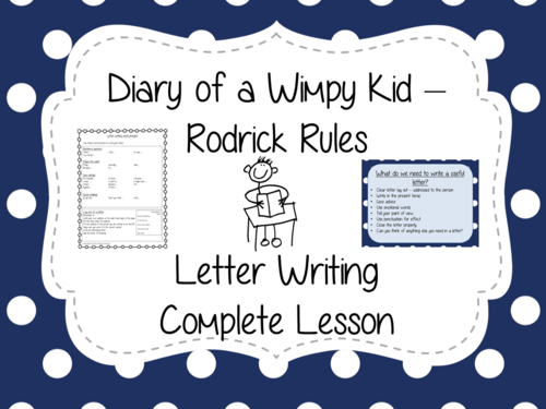 Letter Writing – Diary of a Wimpy Kid | Teaching Resources
