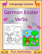 German Verb Practice - Fun Easter Coloring Activity | Teaching Resources