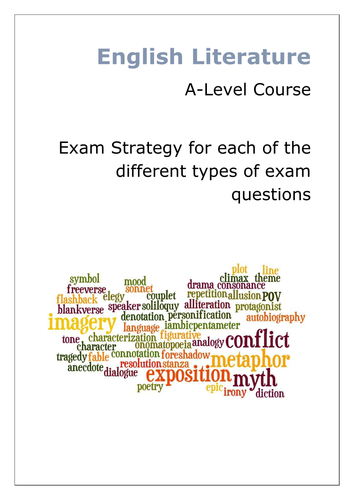 English Literature A-Level Induction: COMPLETE SOW and resources to ...