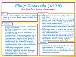 AS Psychology AQA paper 1 - Conformity to roles - Zimbardo & BBC study ...