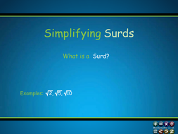 Simplifying Surds Animated PowerPoint - GCSE | Teaching Resources