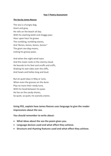 KS3 Animal and Natural World Poetry | Teaching Resources