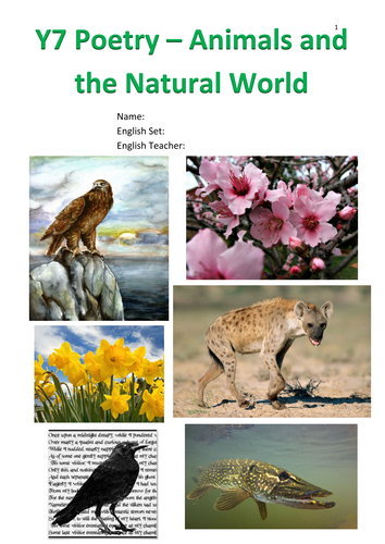 KS3 Animal and Natural World Poetry | Teaching Resources