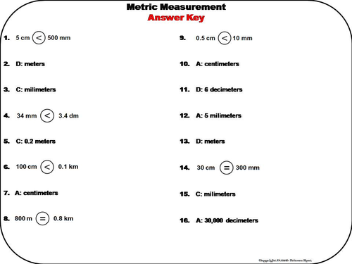 Metric Measurement Task Cards | Teaching Resources
