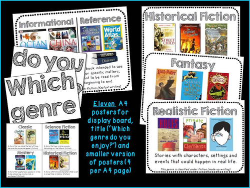 Genre Posters and Reading Challenge | Teaching Resources