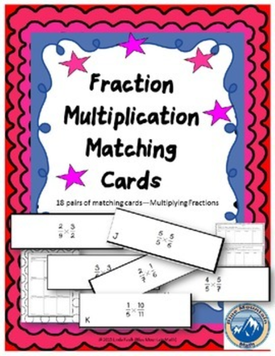Fraction Multiplication Matching Card Set | Teaching Resources