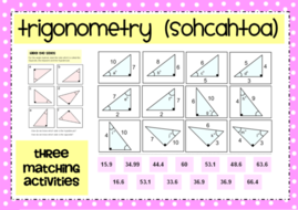 Trigonometry Matching Activities | Teaching Resources